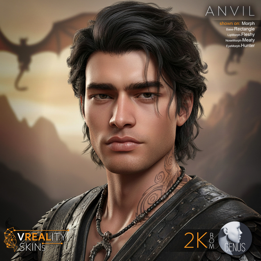 Second Life Marketplace - Anvil- Head & Body skins (2k BOM-GENUS)