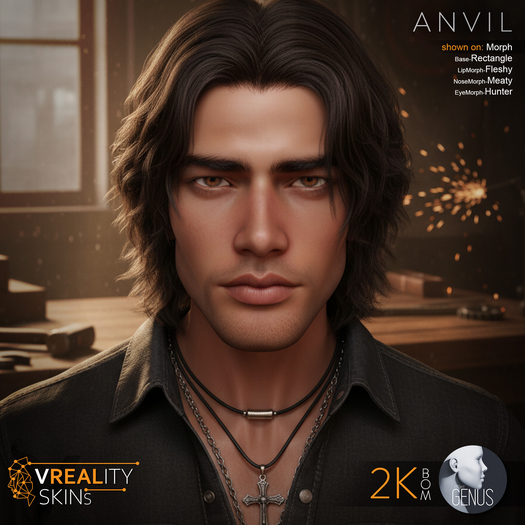 Second Life Marketplace - Anvil- Head & Body skins (2k BOM-GENUS)