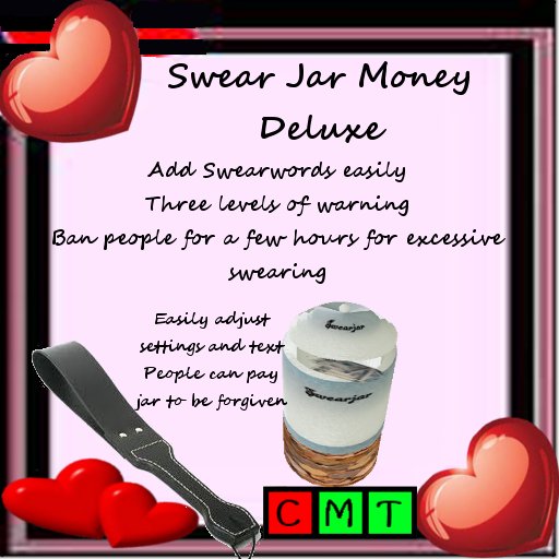 Second Life Marketplace - AMB Swear jar money Deluxe