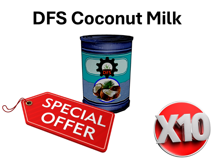 Second Life Marketplace - DFS Coconut Milk x 10 for L$25 [Actual Item ...