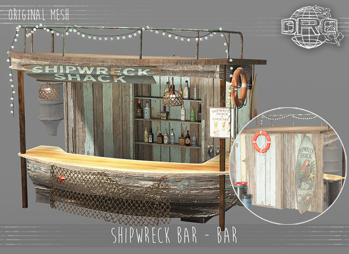 Second Life Marketplace - -DRD- Shipwreck Bar - Bar