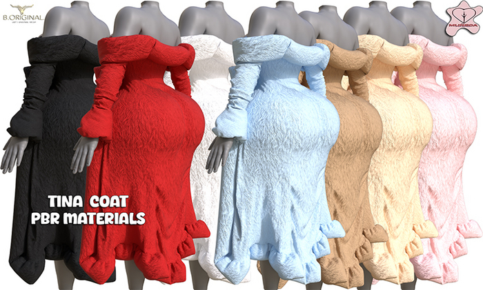 Second Life Marketplace - MUNECA / MUNEC X TINA PBR COAT - DEMO