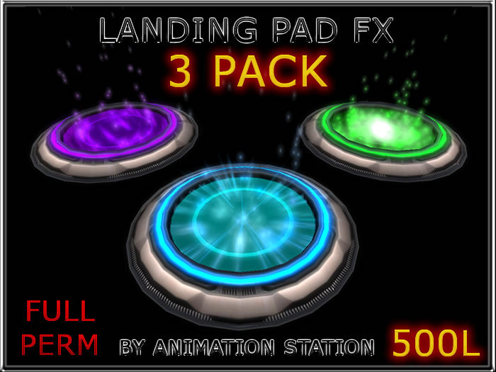 Second Life Marketplace - Landing Pad FX - 3 Pack by Drake [FULL PERM ...