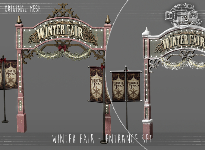 Second Life Marketplace - -DRD- Winter Fair - Entrance Set