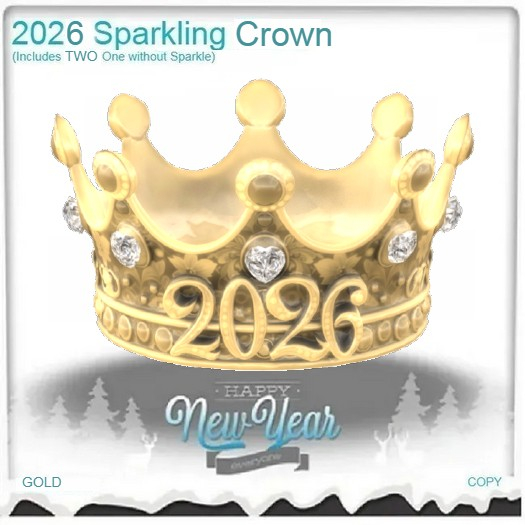Second Life Marketplace - Limited!! 2026 Happy New Year GOLD Diamond ...