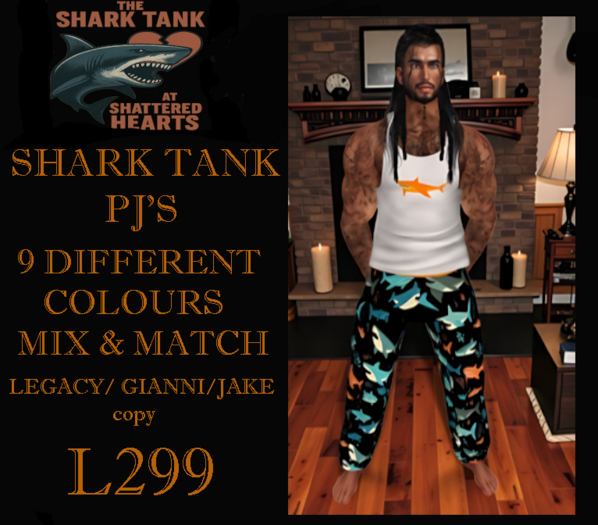 Second Life Marketplace - SHARK PJS (THE SHARK TANK)