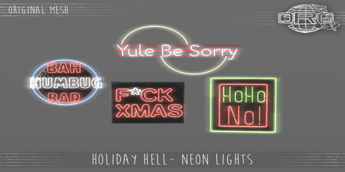 Second Life Marketplace - -DRD- Holiday Hell - Neon Lights (add)