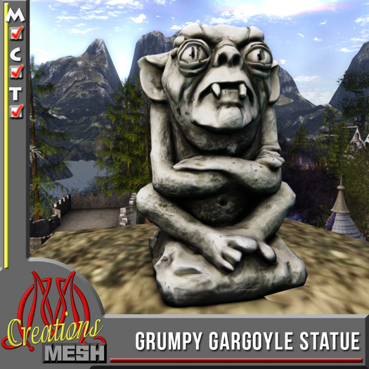 Second Life Marketplace - Grumpy Gargoyle FP box, I wonder how it looks ...