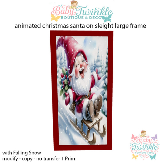 Second Life Marketplace - BTBD - animated-christmas santa on sleight ...