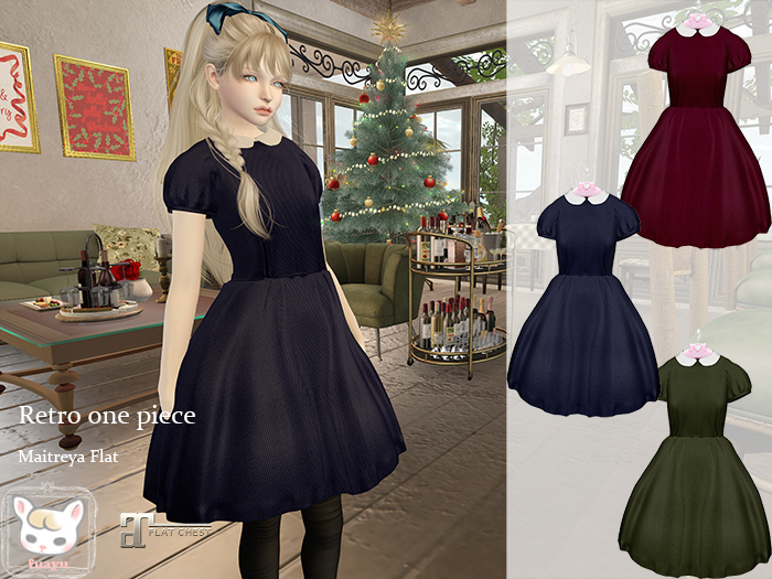 Second Life Marketplace - fuayu Retro one piece Christmas Pack(Maitreya ...