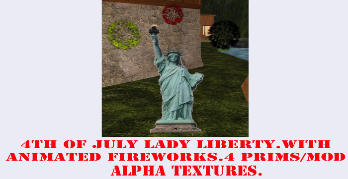 Second Life Marketplace - 4th of july ( lady liberty animated