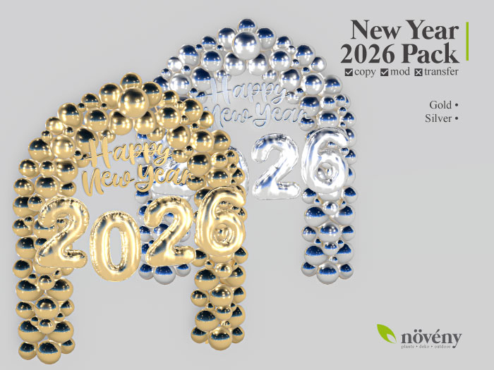 Second Life Marketplace - Noveny - New Year 2026 Pack - AddMe