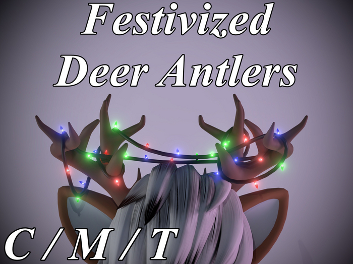 Second Life Marketplace - [OP] Festivized Deer Antlers