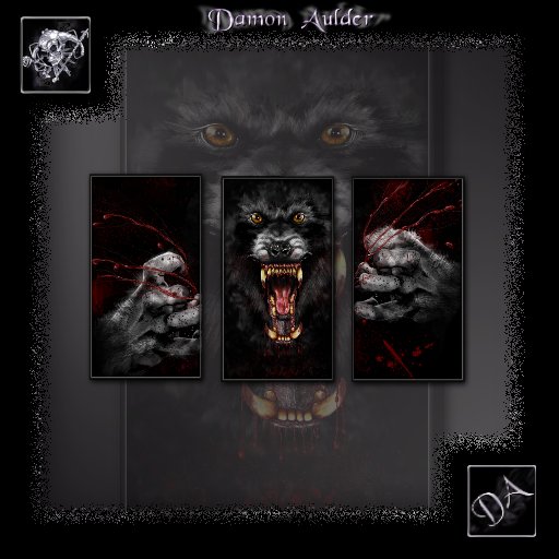 Second Life Marketplace - NuTec: Lycan Bloodlust Wall Art
