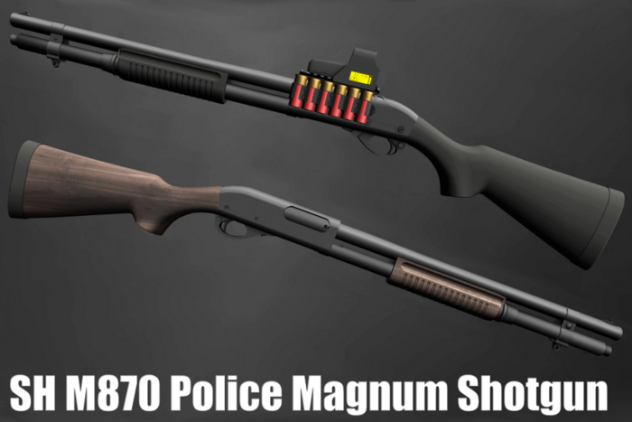 Second Life Marketplace - SH RP Prop Gun - M870 Police Magnum
