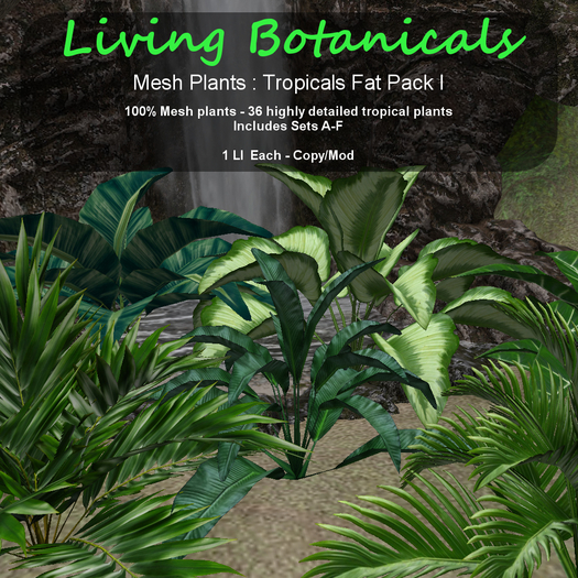 Second Life Marketplace - Inochi Botanicals : Mesh Plant - Tropicals ...
