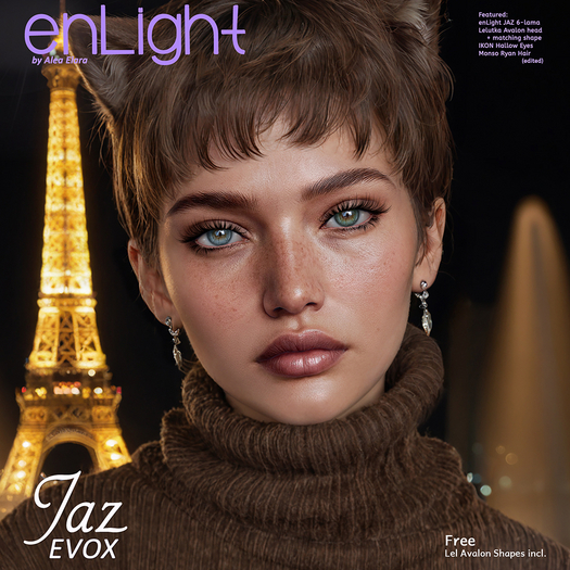 Second Life Marketplace - enLight JAZ 6-lama BOM *Head skins* (EvoX)
