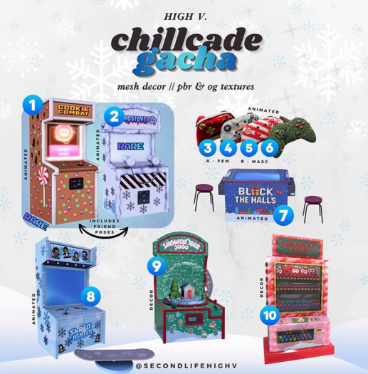 Second Life Marketplace - 2 [high v.] chillcade // frostbyte RARE ...