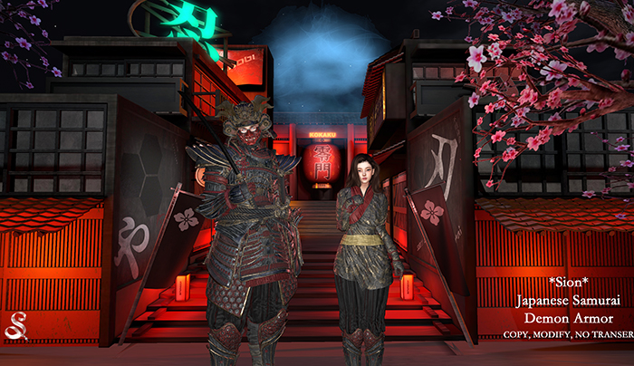 Second Life Marketplace - Japanese samurai demon armor - Maitreya Lara ...