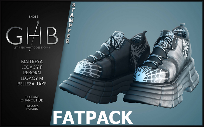 Second Life Marketplace - [GHB] SHOES: STAMPFER (FATPACK)