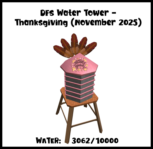 Second Life Marketplace - DFS Water Tower - Thanksgiving (November 2025 ...