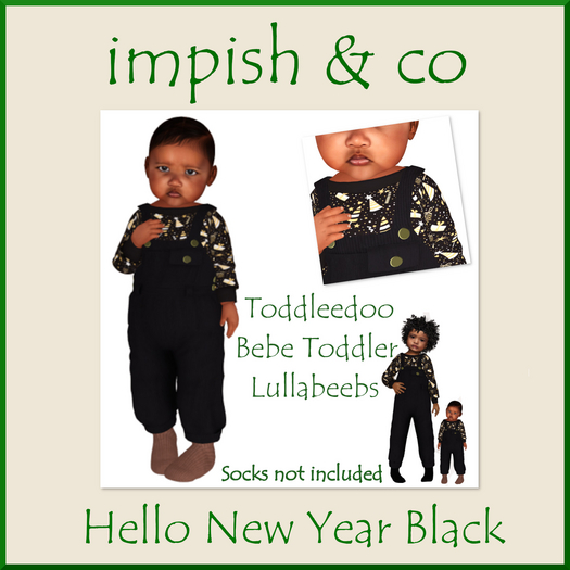 Second Life Marketplace - impish & co ~ Hello New Year Black BOX