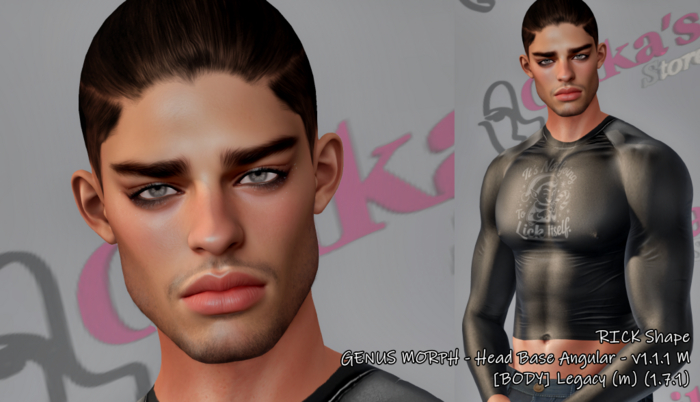 Second Life Marketplace - RICK Shape - GENUS MORPH - Head Preset ...