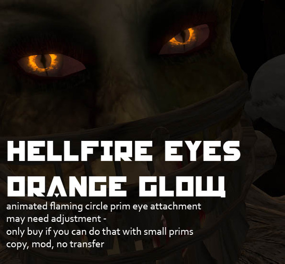 Second Life Marketplace - Grim Bros. Hellfire Eyes - animated demonic ...