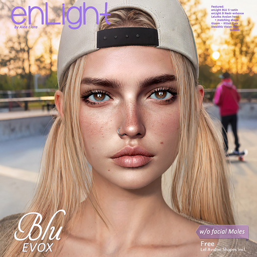 Second Life Marketplace - enLight BLU 5-satin BOM *Head skins* (EvoX)
