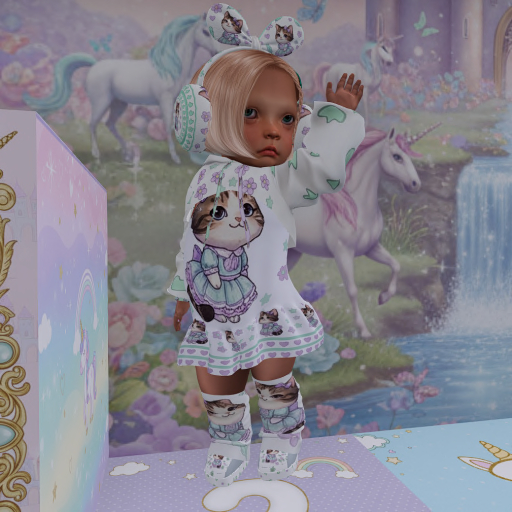 Second Life Marketplace - {CC} Baby Prissy Kat Winter Dress (TD) girls