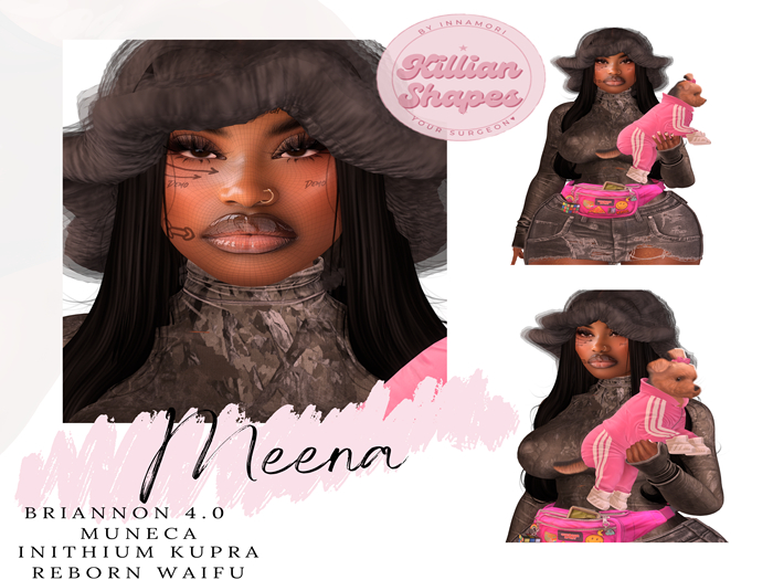 Second Life Marketplace - Meena/ Shape LeL Briannon head 4.0 Evo X