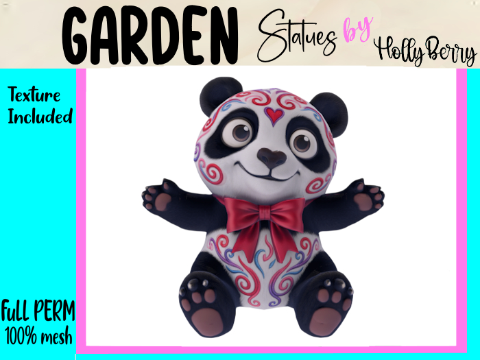 Second Life Marketplace - HB: Valentine Panda Bear FuLL PERM