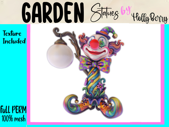 Second Life Marketplace - HB: Clown Lamp Lantern FuLL PERM