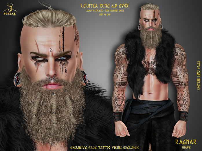 Second Life Marketplace - Ragnar Shape for Lel RUNE 4.0 Evox
