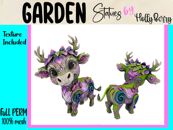 Second Life Marketplace - HB: Valentine Dryad Cow FuLL PERM