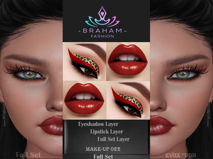 Second Life Marketplace - '' Braham Fasihon New''Make Up EvoX ''Bom'' 022