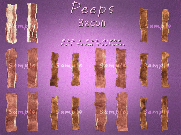 Second Life Marketplace - Peeps Textures Bacon