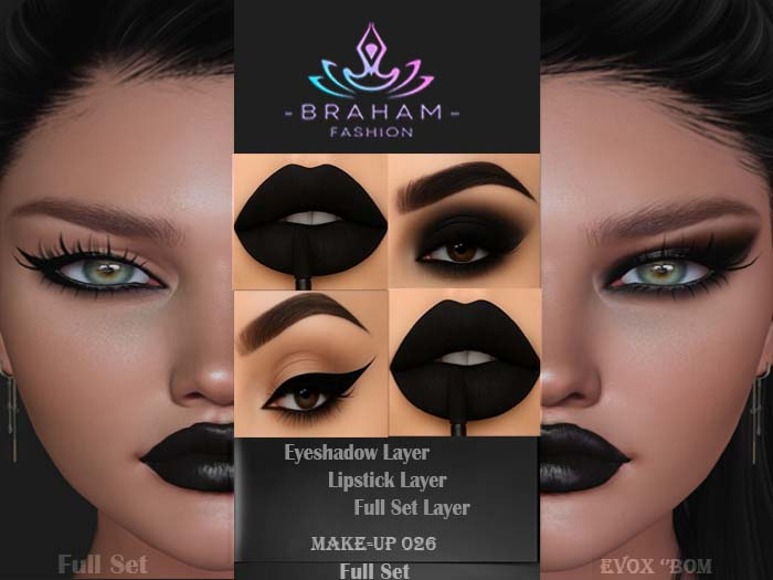 Second Life Marketplace - '' Braham Fasihon New''Make Up EvoX ''Bom'' 026