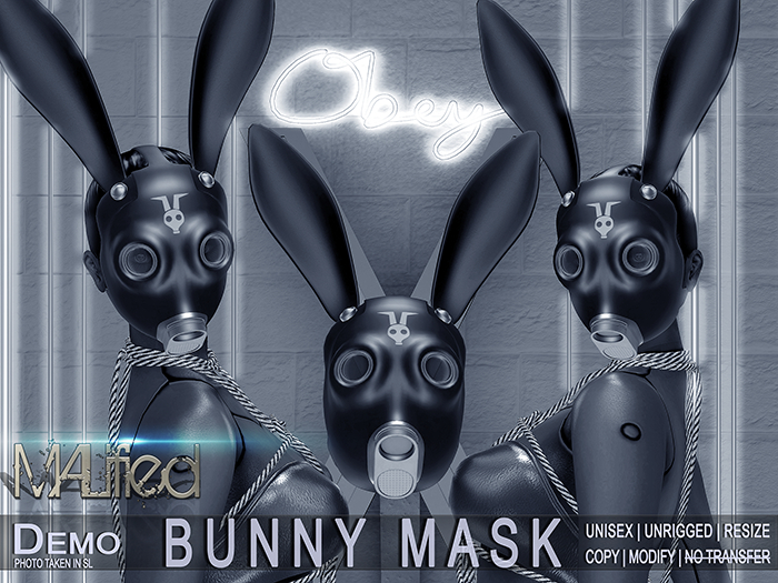 Second Life Marketplace - UniSex Resize DEMO MALified: Bunny Mask