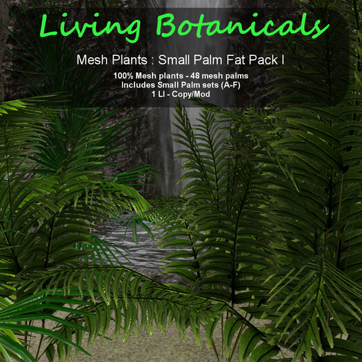 Second Life Marketplace - Inochi Botanicals - Small Palm Fat Pack I