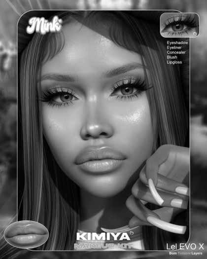 Second Life Marketplace - Mink: The Kamiya Makeup Kit DEMO