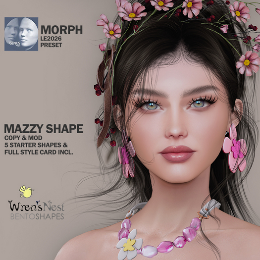Second Life Marketplace - GENUS MORPH LE2026 PRESET - { wren's nest } Mazzy