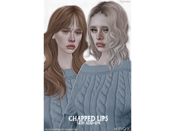 Second Life Marketplace - [DEPRESSION] Skin Details V1 - CHAPPED LIPS ...