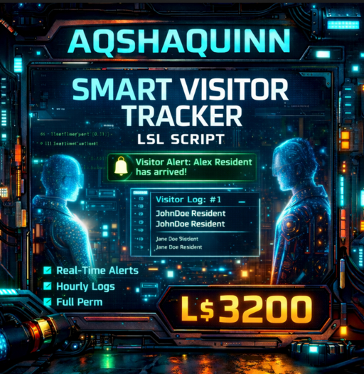 Second Life Marketplace - Smart Visitor Tracker LSL Script | Real-Time ...