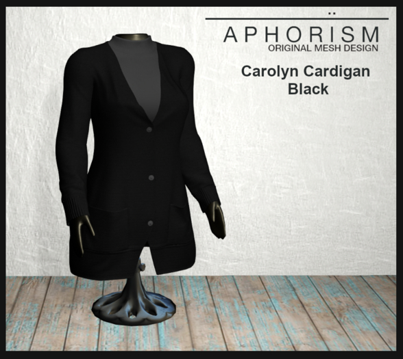 Second Life Marketplace - !APHORISM! - Carolyn Cardigan Black