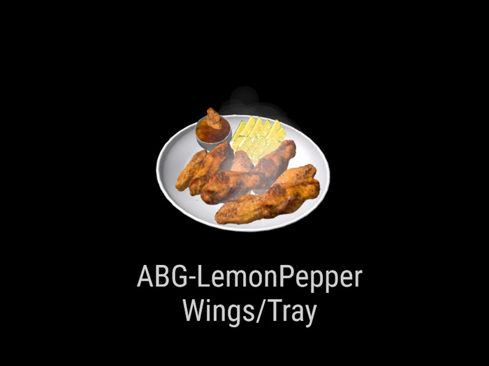 Second Life Marketplace - ABG-LEMON PEPPER WINGS/TRAY