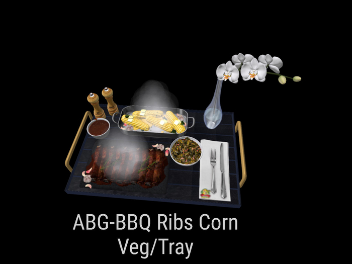 Second Life Marketplace - ABG-BBQ RIBS CORN & VEG/TRAY