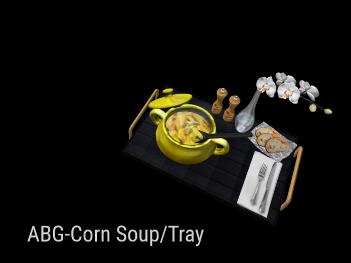 Second Life Marketplace - ABG-CORN SOUP/TRAY
