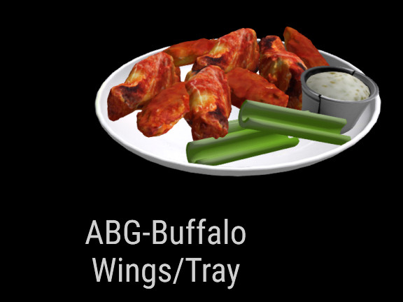 Second Life Marketplace - ABG-BUFFALO WINGS/TRAY
