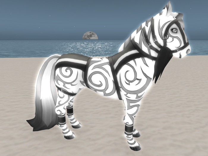 Second Life Marketplace - Amaretto Horses : Hexadic Obsidian Skin & Eyes F
